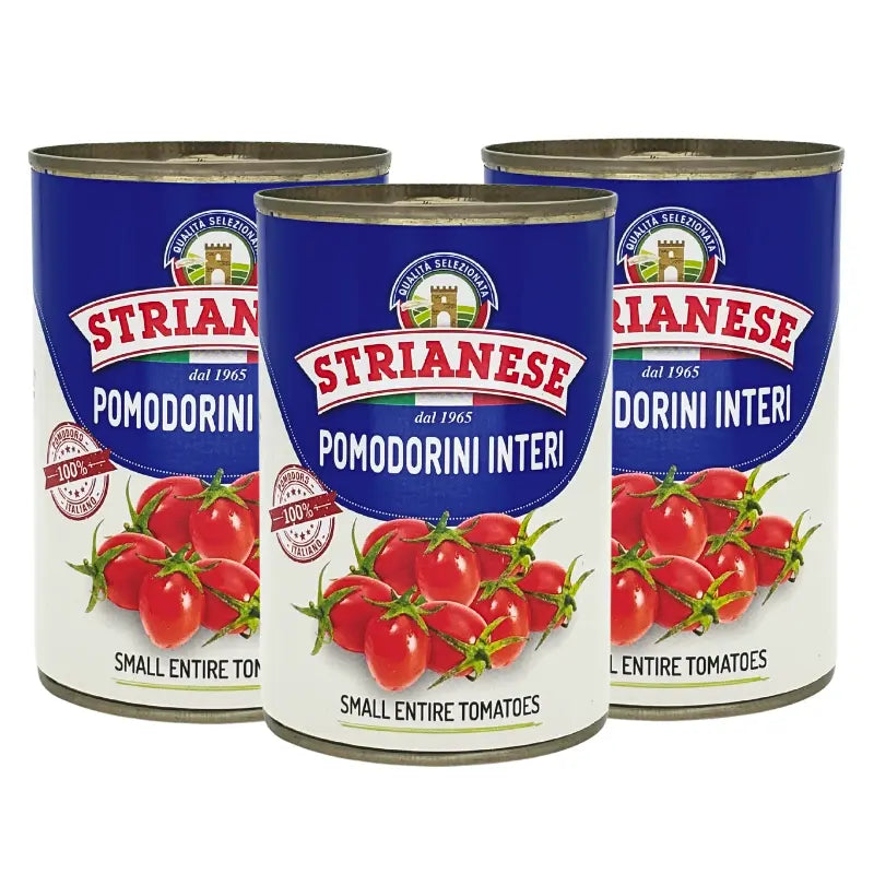 Celi češnjevi paradižniki Strianese – 3 x 400 g – MojaPizza