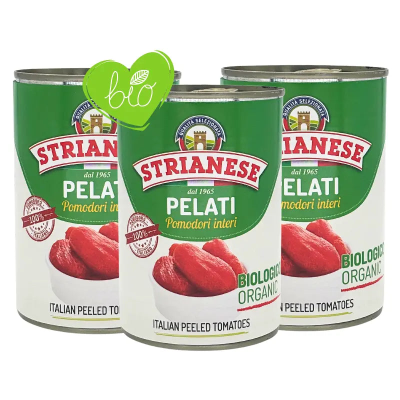 Celi pelati Strianese BIO - 3 x 400 g – MojaPizza